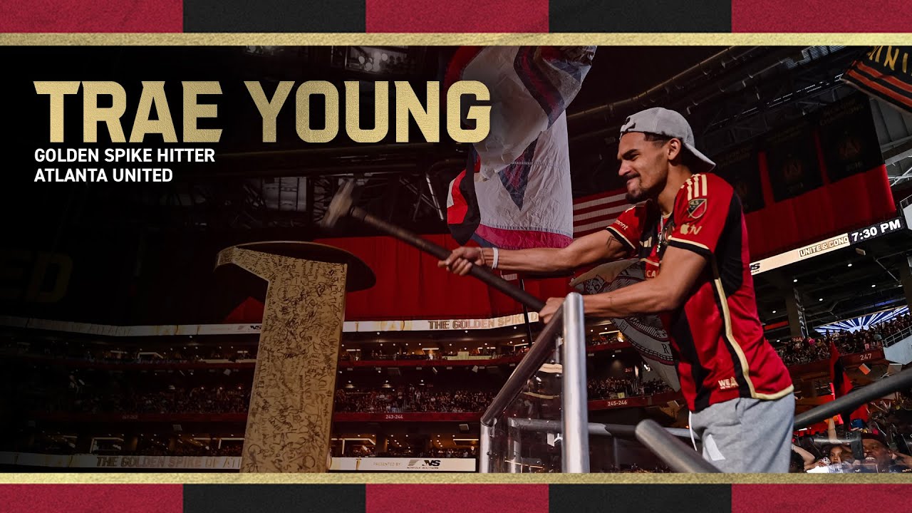 Trae Young, Atlanta Hawks basketball star hit the Golden Spike - YouTube