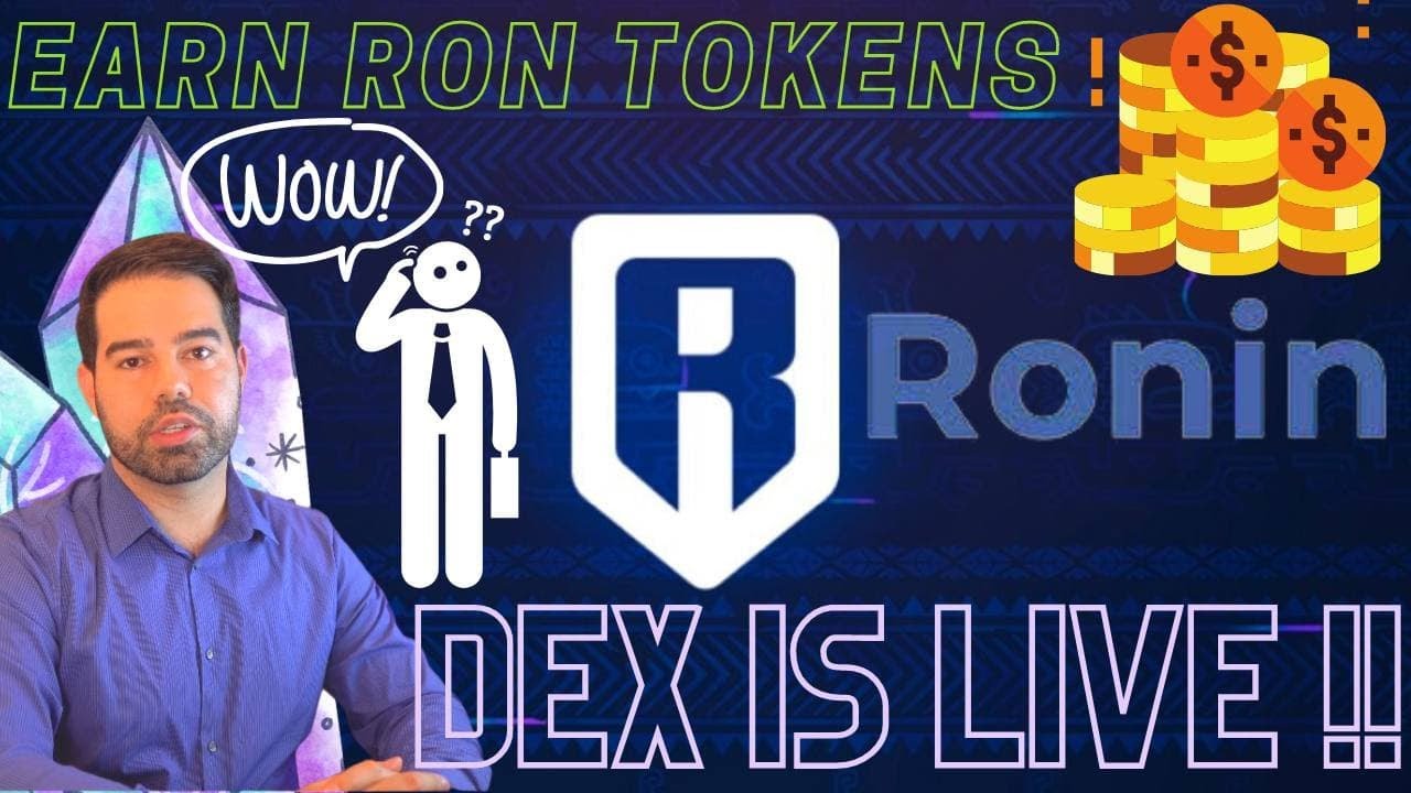 RONIN DEX LIVE - FARM RON TOKENS and Thoughts on Ronin Network - YouTube