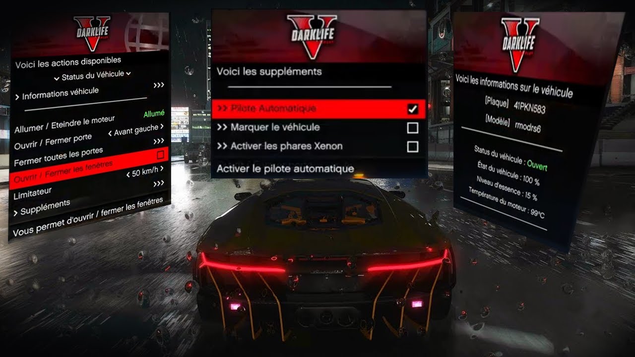 [RageUI] Advanced Gestion Vehicle + Autopilote | FiveM - YouTube