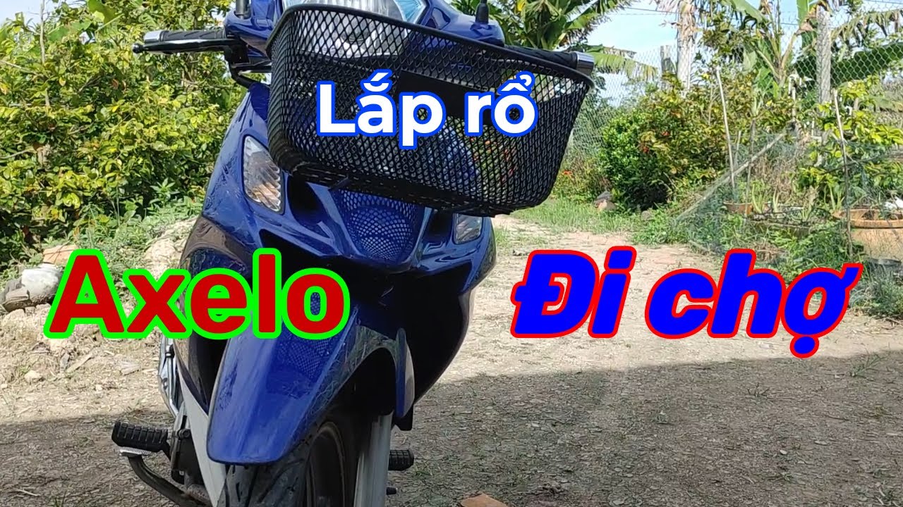 Cách lắp rổ xe Wave lên Axelo 125. Êm, đẹp, chắc chắn - YouTube