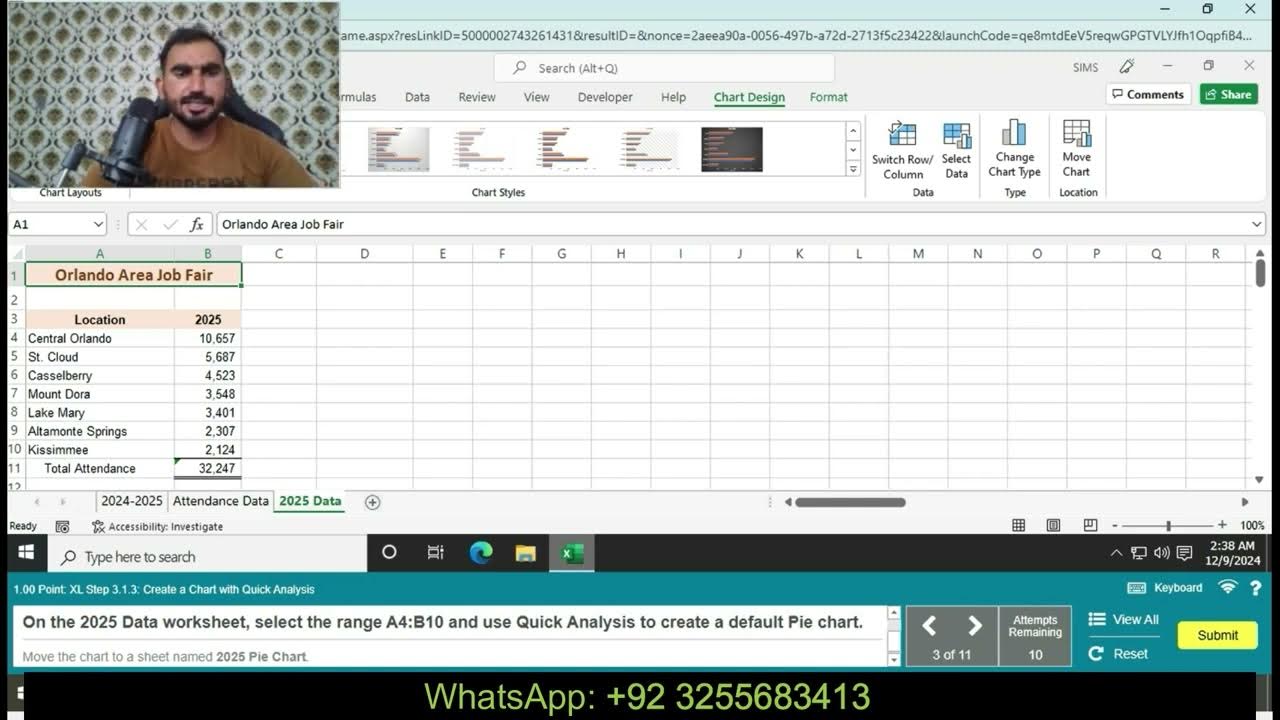 Excel Chapter 3 Simulation Exam | Excel Chapter 3 Simulation Exam | @PearsonSolutions512 - YouTube