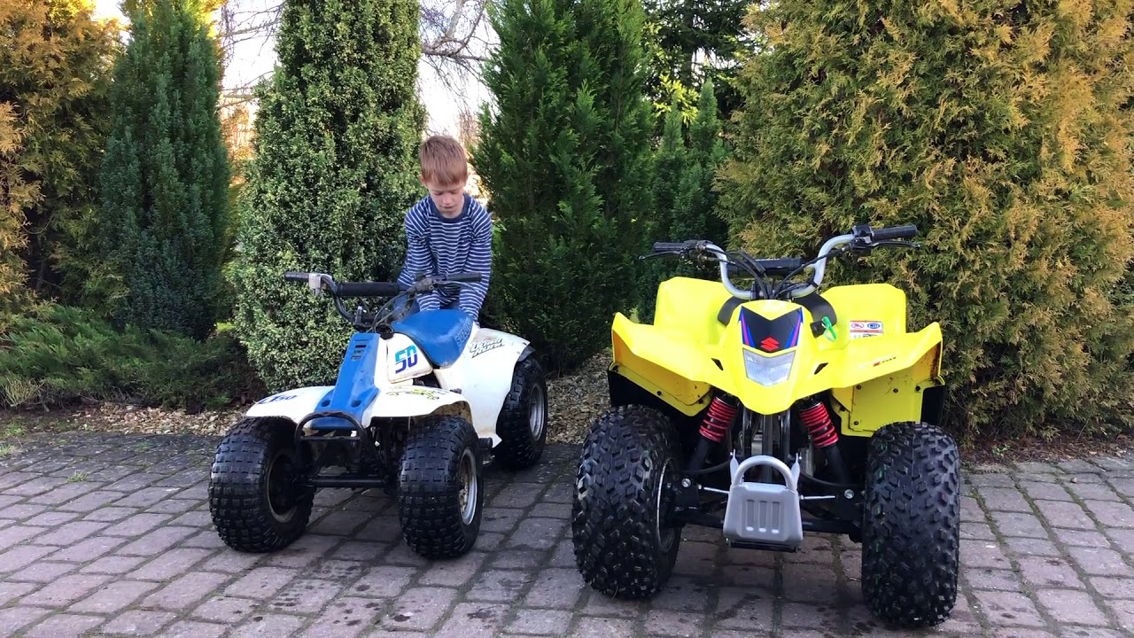 Suzuki Quadsport LTZ50 (2019) versus Suzuki LT50 (1980's) - YouTube