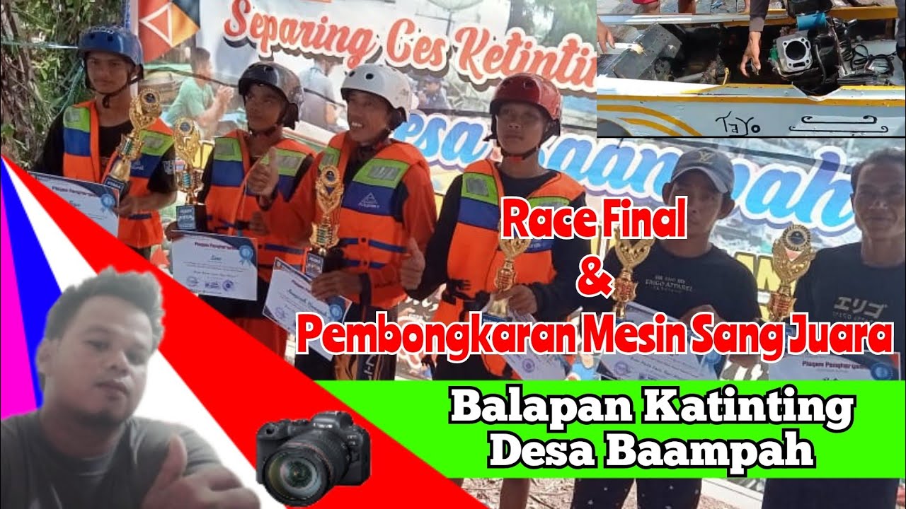 Mesin Sang Juara di Bongkar Oleh Panitia_ Balap Ces Desa Baampah - YouTube