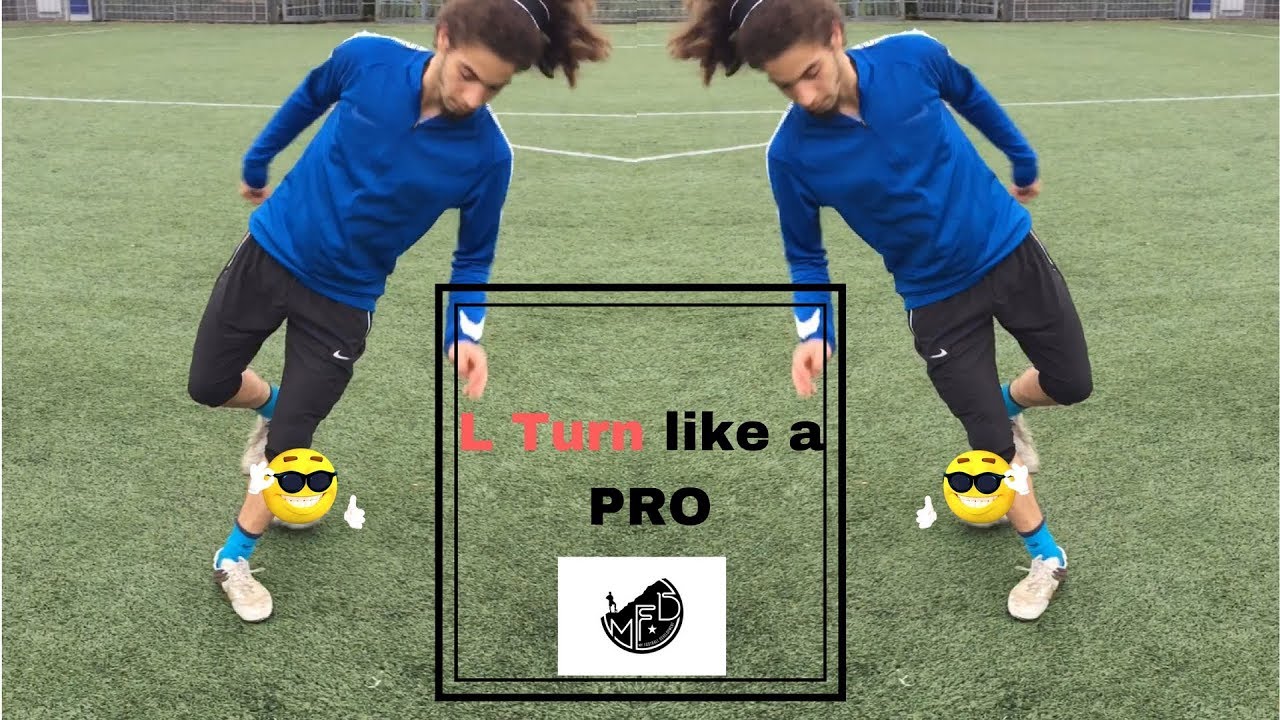 How to do the L Turn like a pro tutorial | Football Soccer skills - YouTube