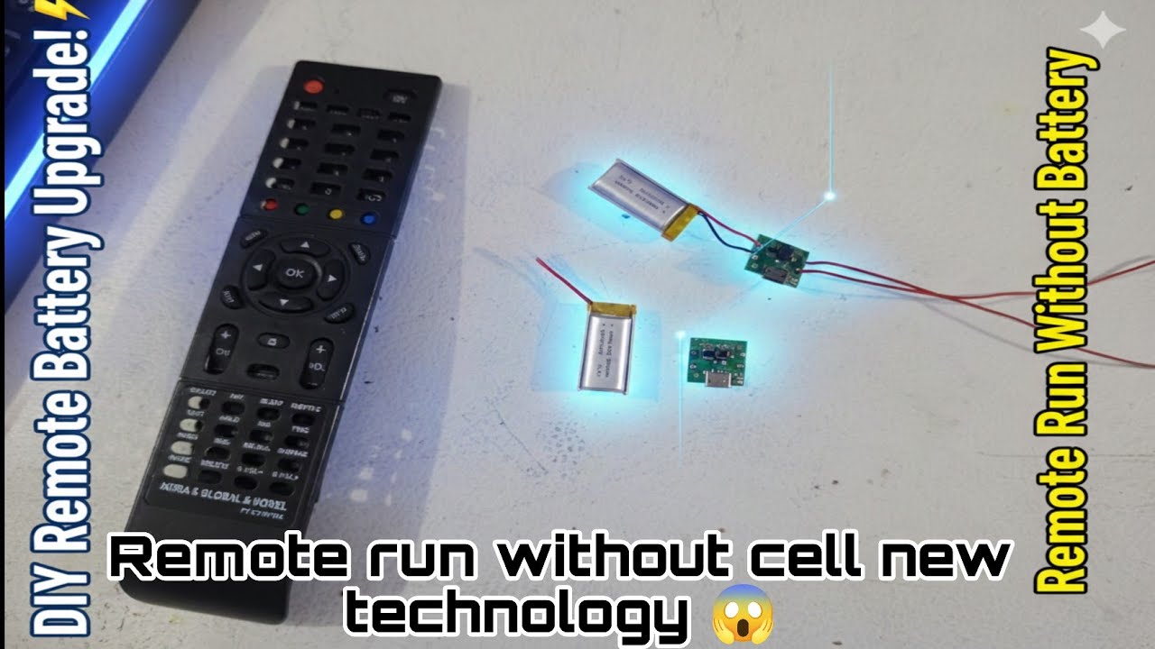 Remote run without a cell new technology with battery how to install 😱😍 ...