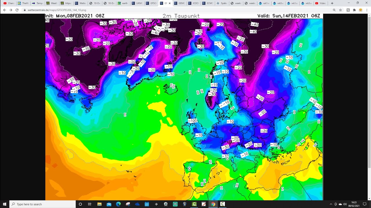 Ten Day Forecast: Prolonged Freezing Cold Spell Underway? (08-02-21 ...