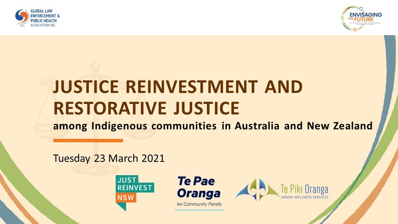 Webinar on Justice Reinvestment and Restorative Justice among ...