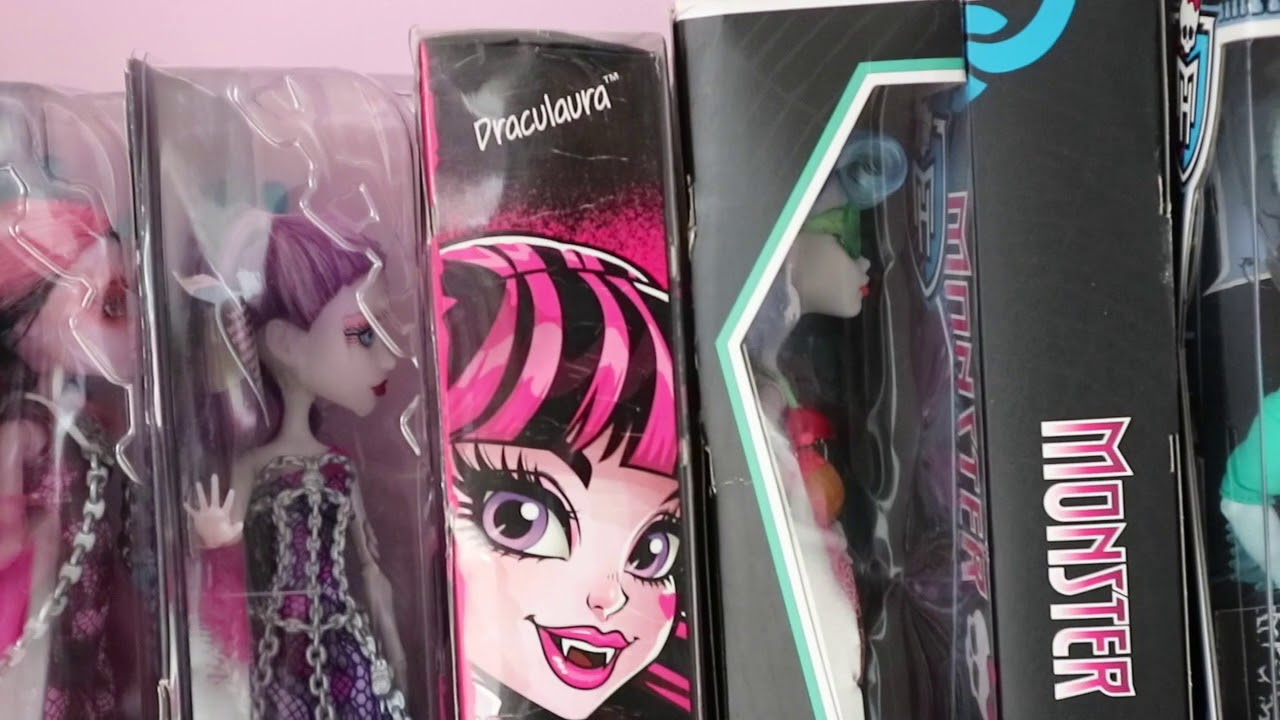 My Huge Boxed Monster High Doll Collection - YouTube