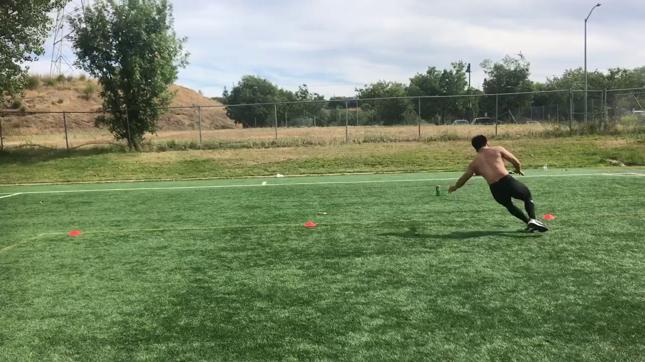 DELTA Weightlifting: 5-10-5 Pro Agility Drill - YouTube