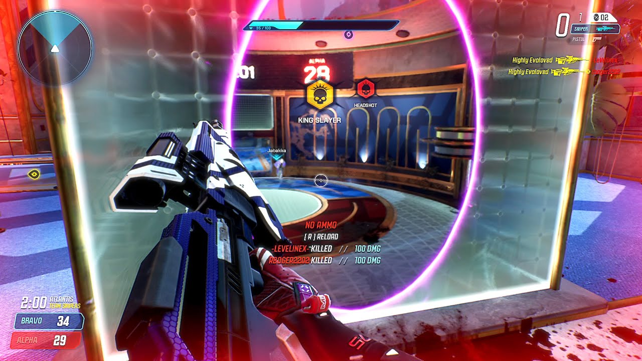 Dominating In Splitgate Sniper Match - YouTube