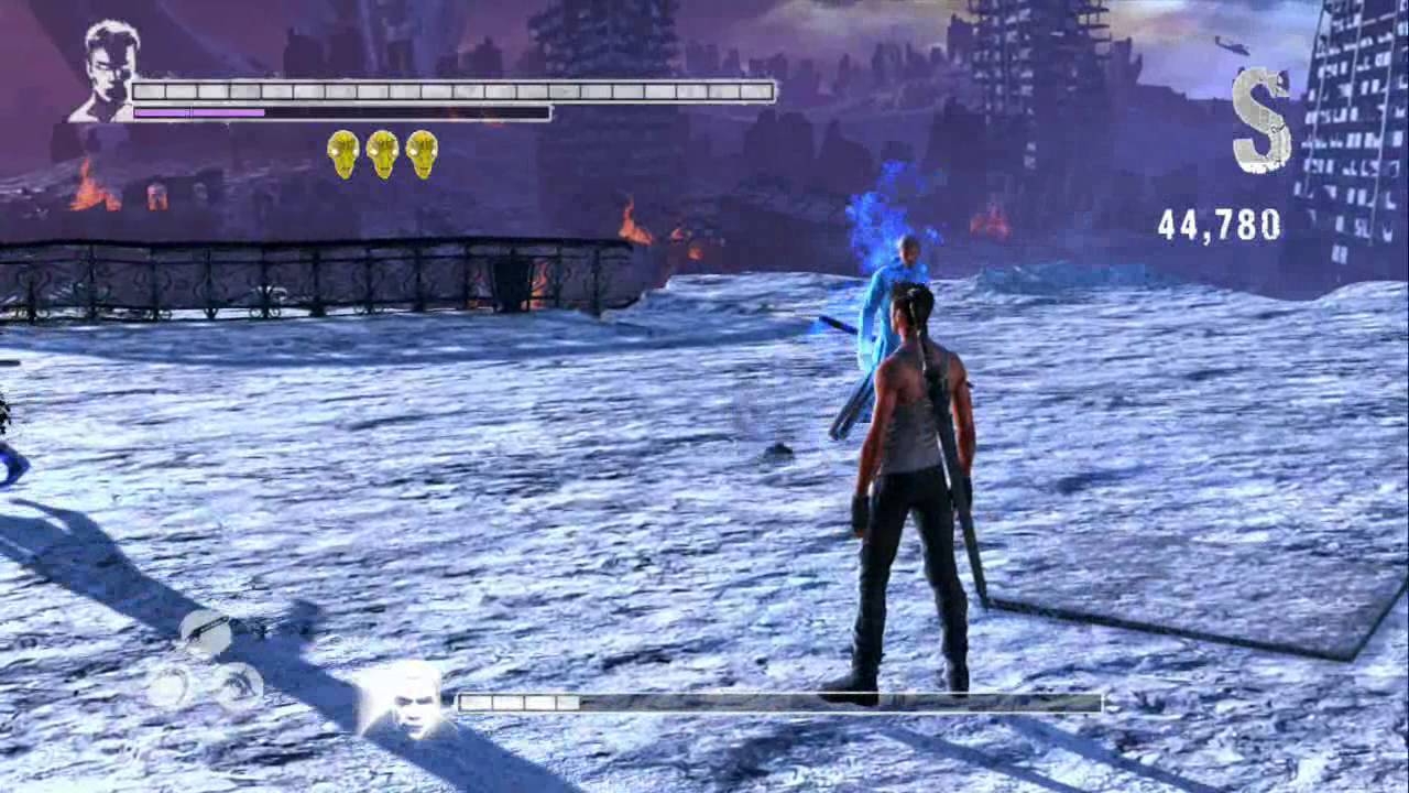 DMC Devil May Cry Boss Fight Vergil Hell and Hell Mode Perfect Kill ...