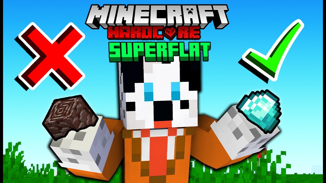 How to get ores in Superflat Minecraft - YouTube