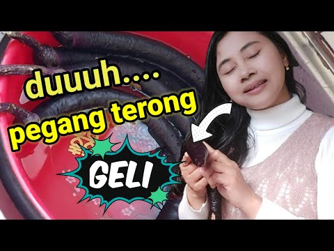 Mencuci Sayuran Terong Yang Layu[[duh ...pegang terong]]