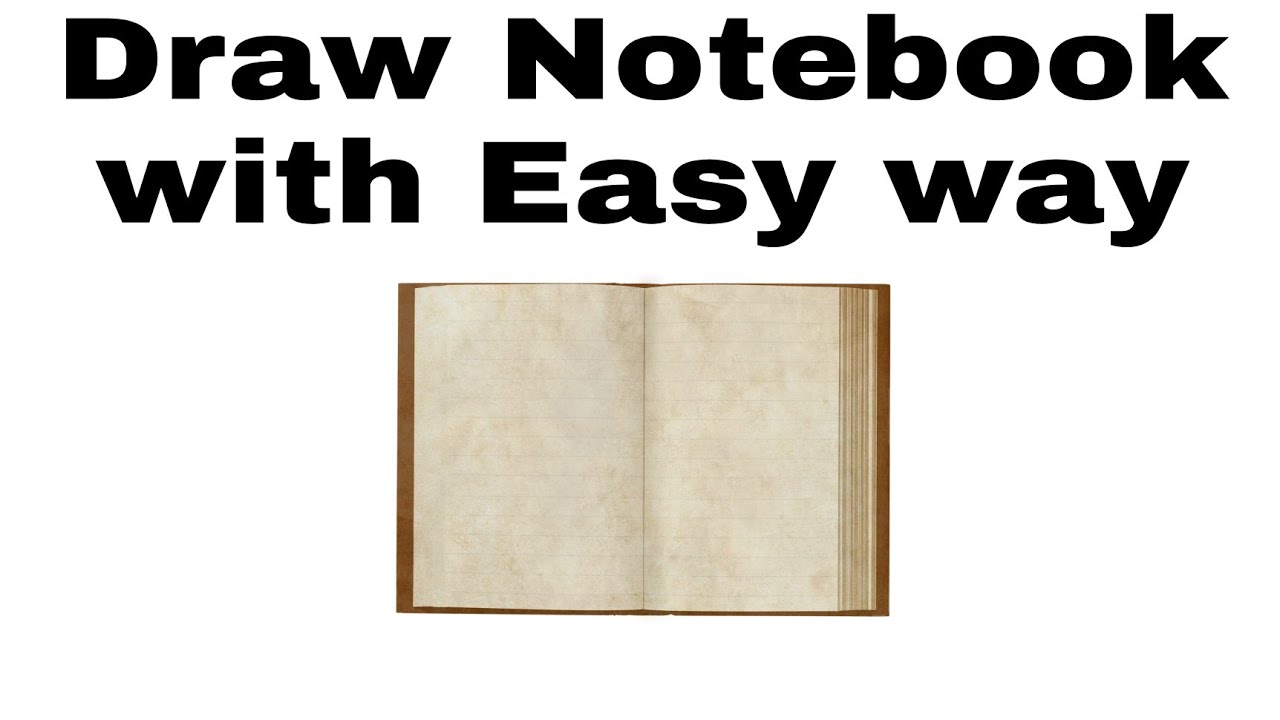 How to draw Notebook with Easy way #drawing #art #artist #artwork # ...