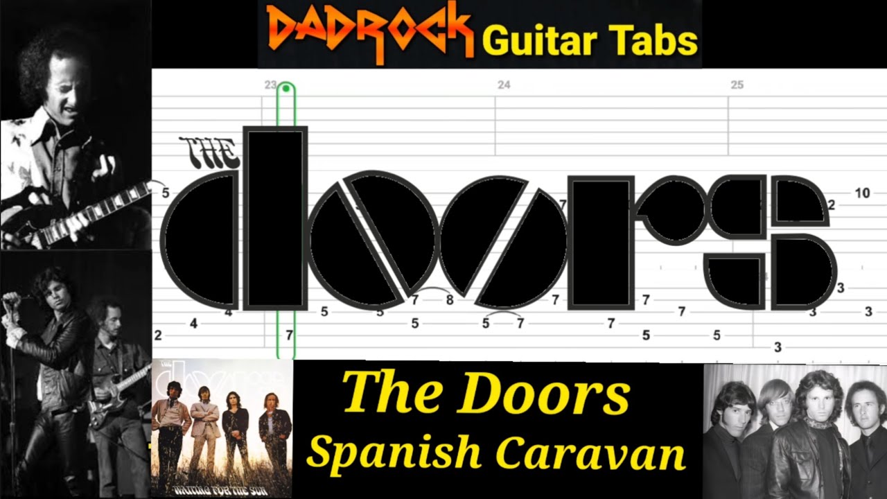 Spanish Caravan - The Doors - Guitar + Bass TABS Lesson - YouTube