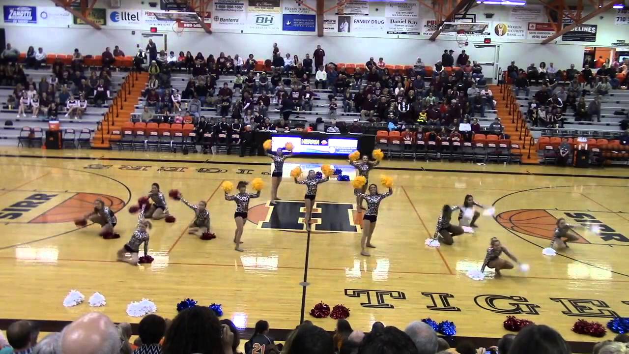Herrin High School Dance Team Pom Competition Routine 2016 - YouTube