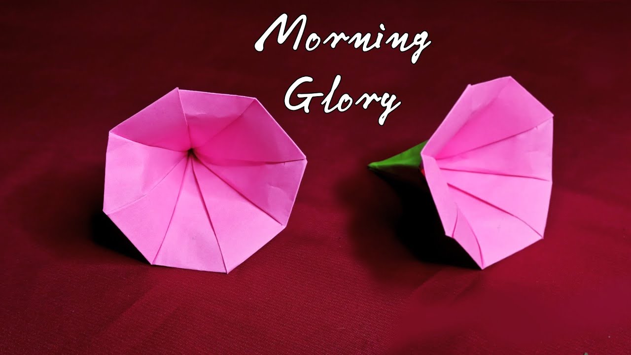 Origami Morning Glory | How to Make An Morning Glory | Craft - YouTube