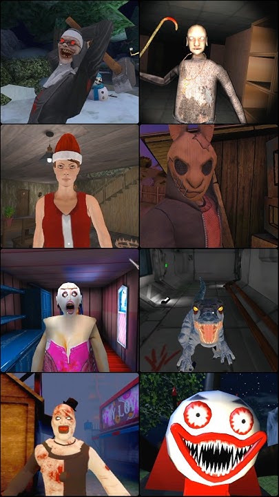 Jumpscary Battle!! Grandpa Vs Evil Nun Ice Scream 8 Vs Horror Tale Vs Granny 3 Barbie Vs Dibo ...