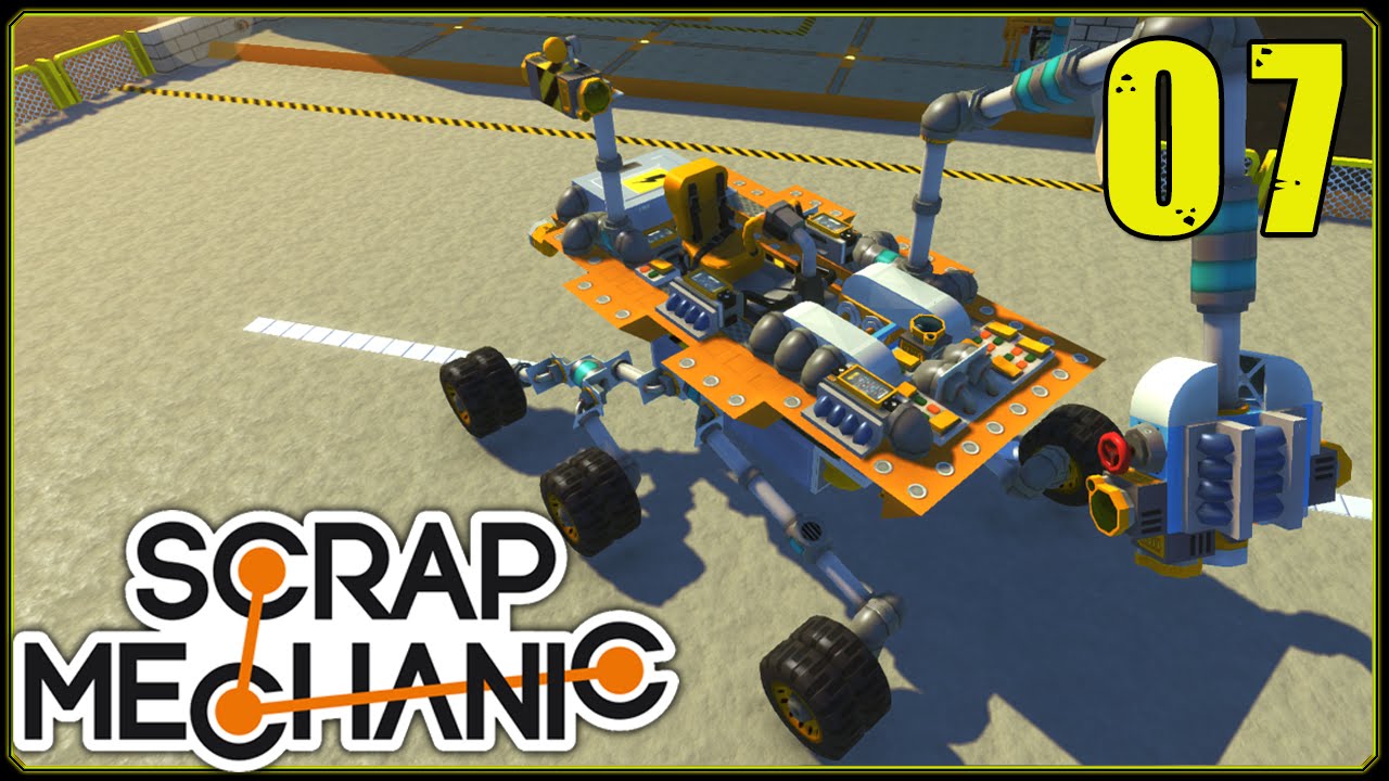 Scrap Mechanic || Scrappy Racers #7 | Mars Nasa Rover Racer! - YouTube