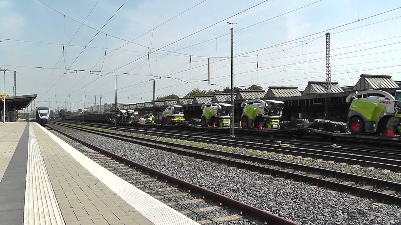 BR 294 mit ein Class Zug am Rangieren in Gütersloh - YouTube