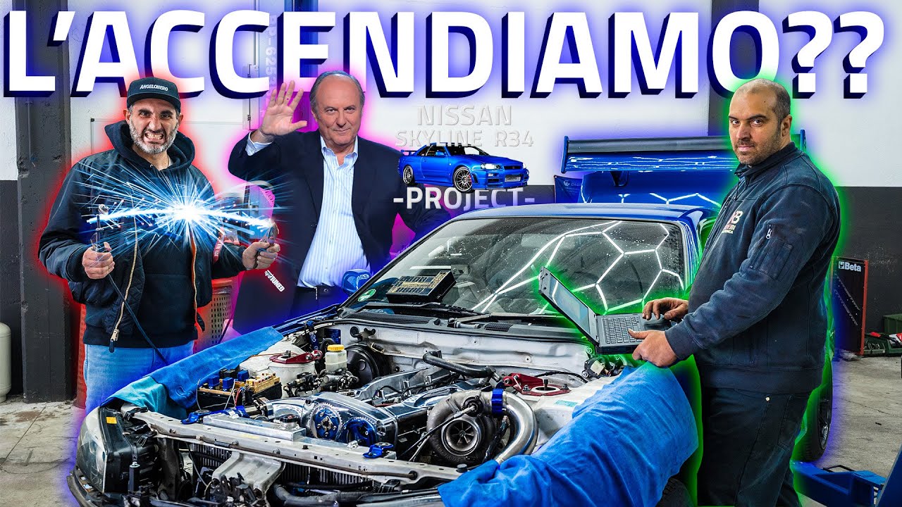 ACCENDIAMO LA SKYLINE R34 CON RB28DET DA 1000 HP! FORSE... - YouTube
