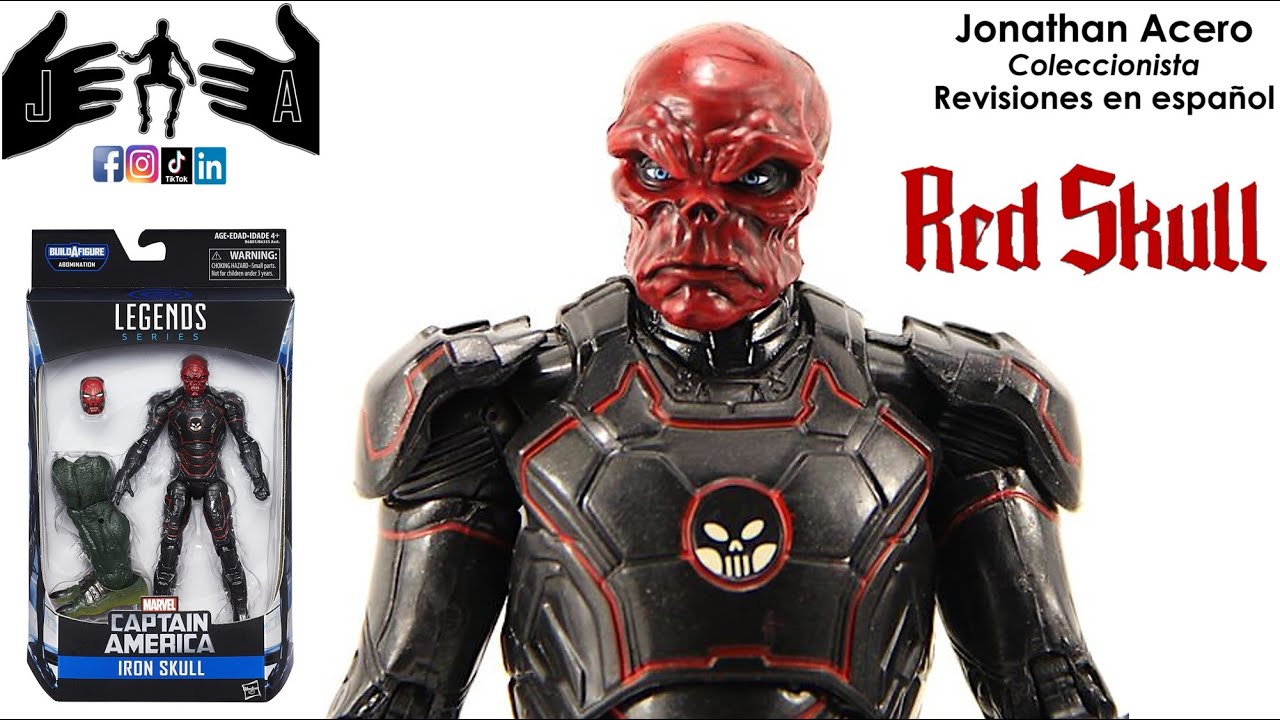Iron Red Skull Marvel Legends Abominacion series Toy Review Jonathan ...