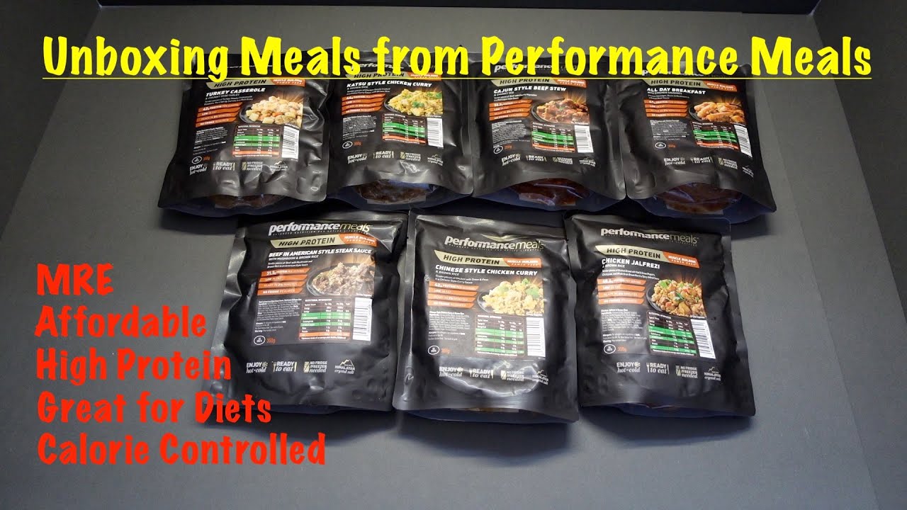 Unboxing Meals from Performance Meals - YouTube