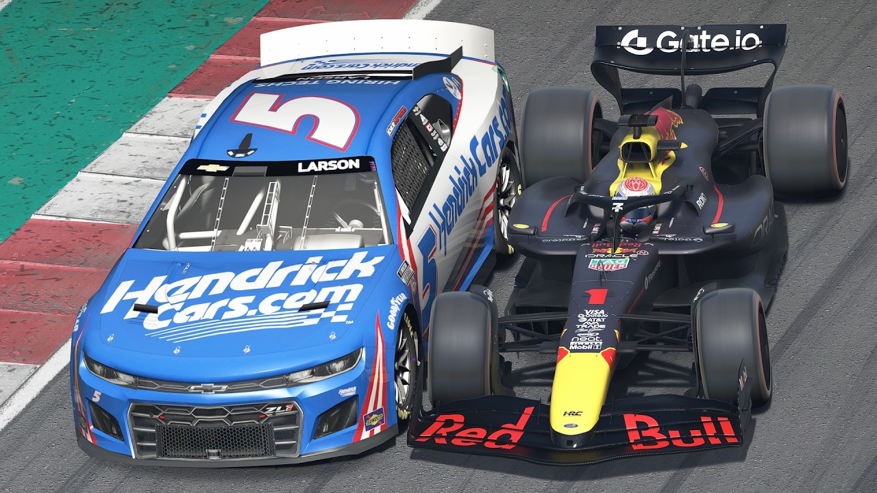 Max Verstappen vs Kyle Larson | F1 vs NASCAR | Circuit of the Americas ...