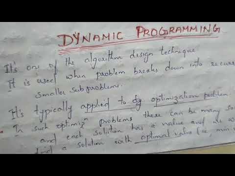 DAA (41): Dynamic Programming - YouTube