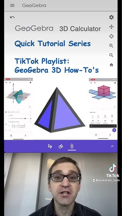GeoGebra 3D Mini-Tutorial: Intro - YouTube