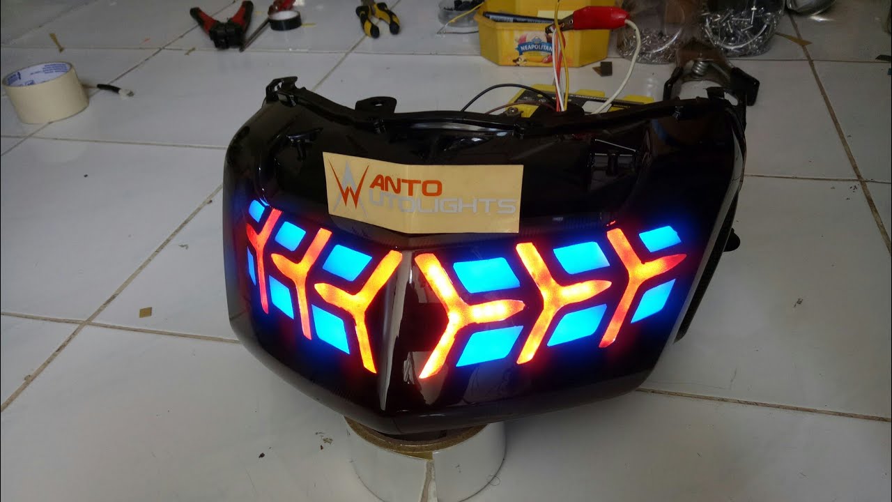 Stoplamp Nmax Model Lamborghini Ver.2 (Wanto Autolights) - YouTube