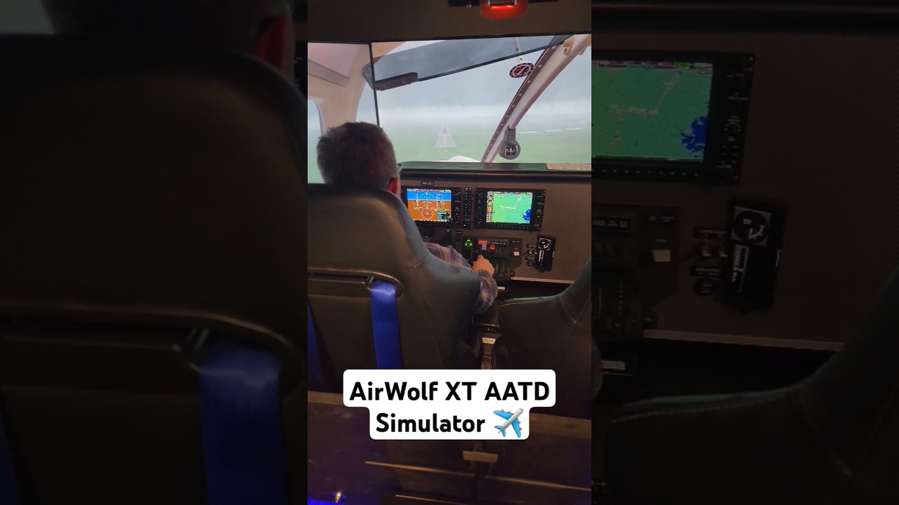 AirWolf XT AATD Simulator Approaches in Piper Arrow #aatd #aviation # ...