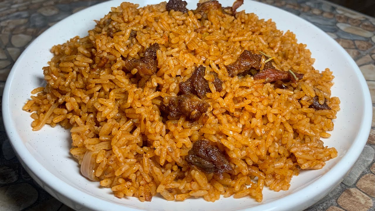 Rich and Delicious. Authentic Ghana Jollof Rice Recipe - YouTube