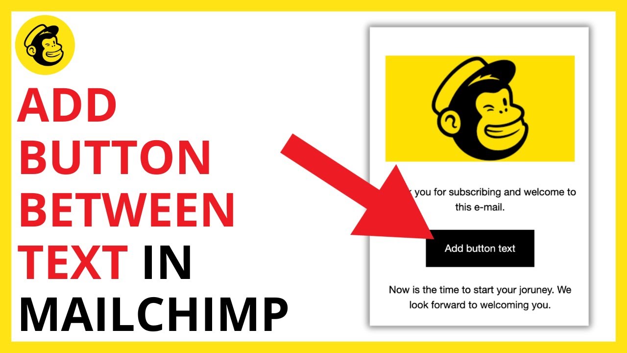 How to Add Button Between Text in Mailchimp [QUICK GUIDE] - YouTube
