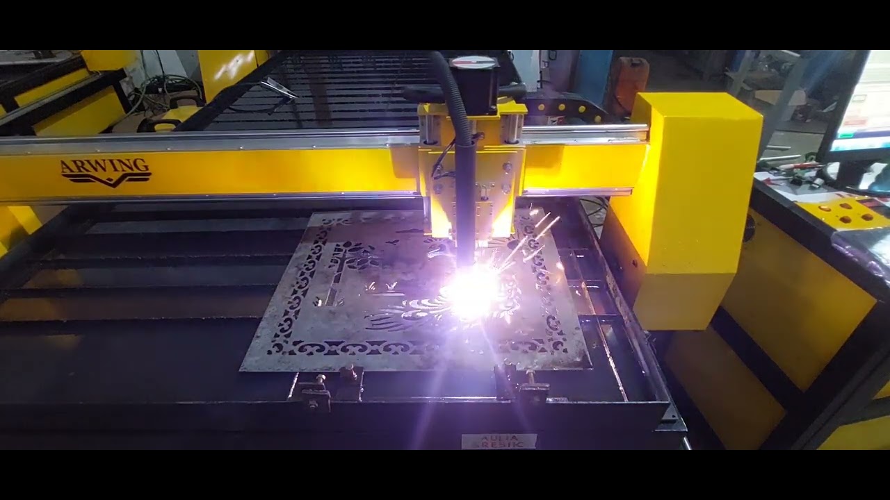 Tes CNC 4 Axis plasma router Bp.Aulia Gresik - YouTube