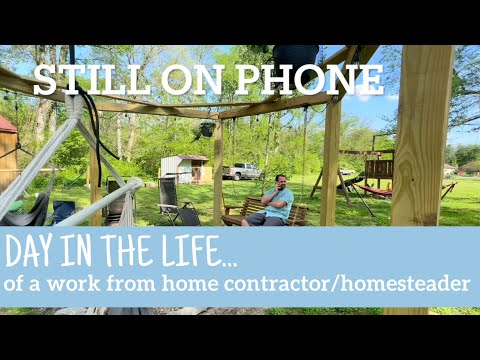 Day in the life of a work from home contractor/homesteader - YouTube