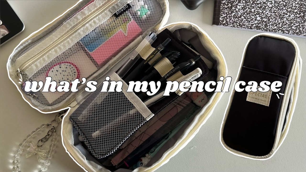 what’s in my pencil case? back to school pencil case prep! 📓 - YouTube
