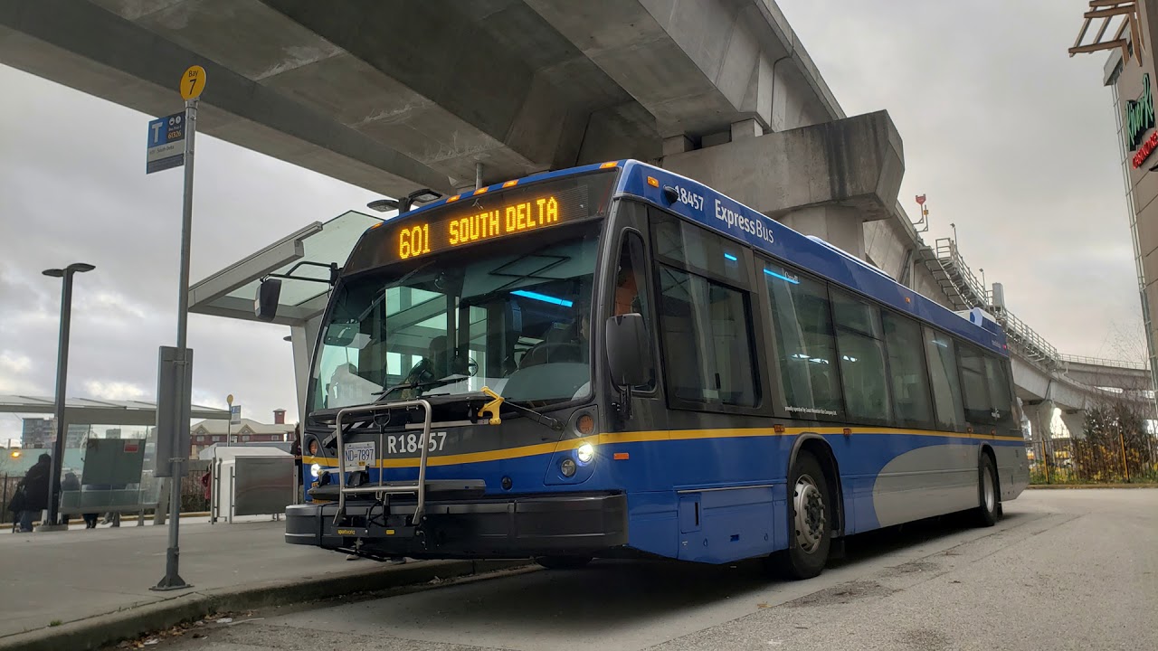 NEW BUS!!! Vancouver Translink 2018 NovaBus LFS Suburban - R18457 - YouTube