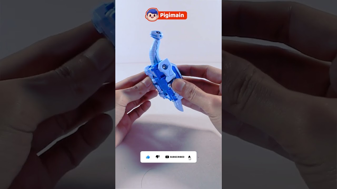 Mainan Huruf Robot D (Brontosaurus) Yang bisa Berubah | Aphabet Robot ...