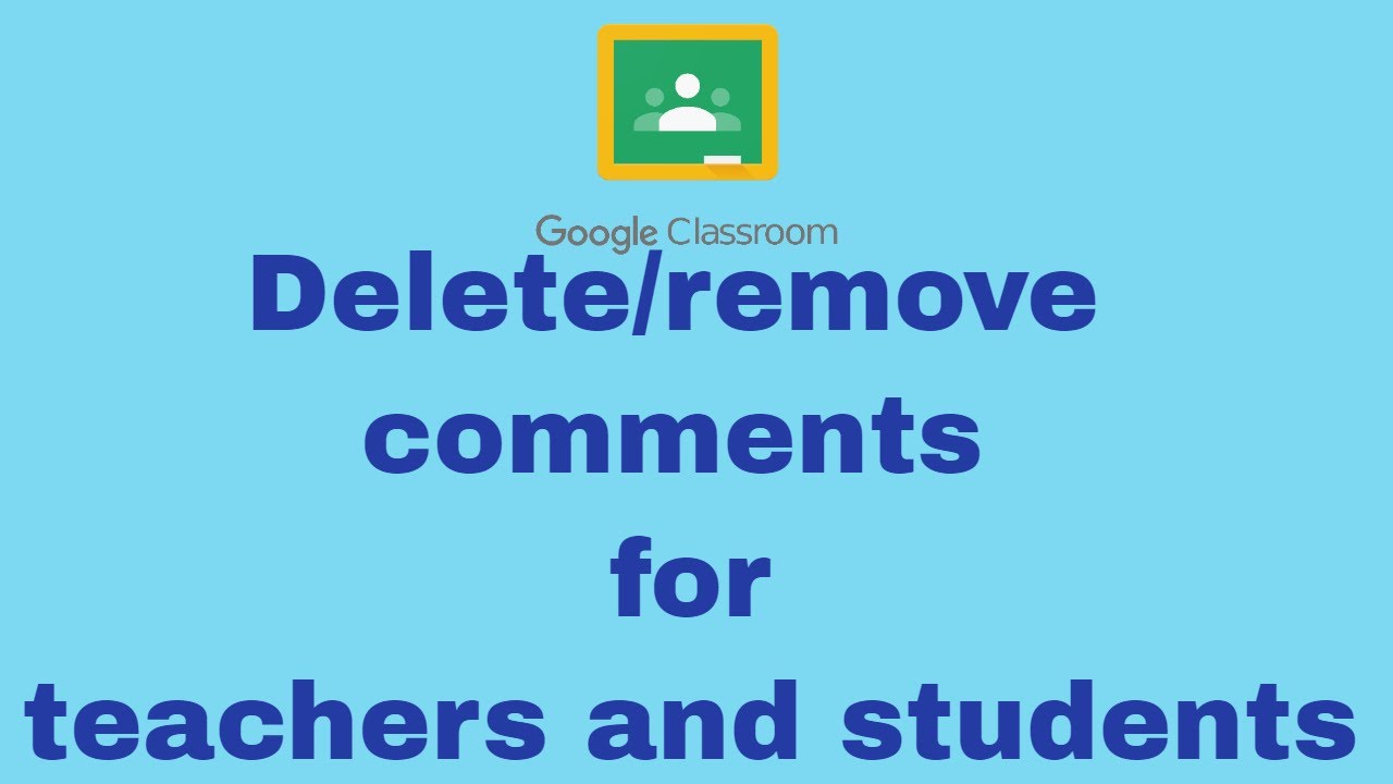 How To Delete Comments In Google Classroom YouTube How To Delete Comments In Google Classroom YouTube