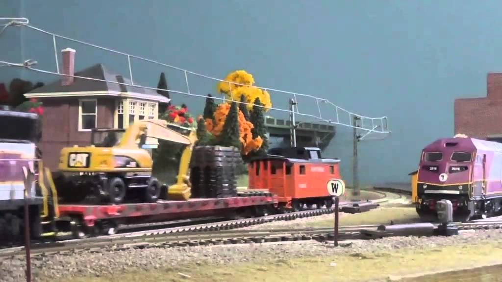HO Scale MBTA and Downeaster Montage' - YouTube