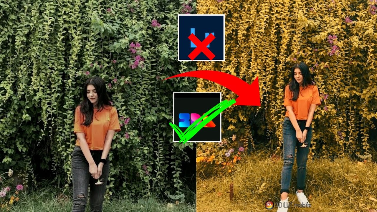 Lightroom ka baap 3d lut app photo editing || photo editing tutorial - YouTube