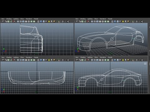 Maya: Vehicle Modeling 3: Spline Cage 2 - YouTube