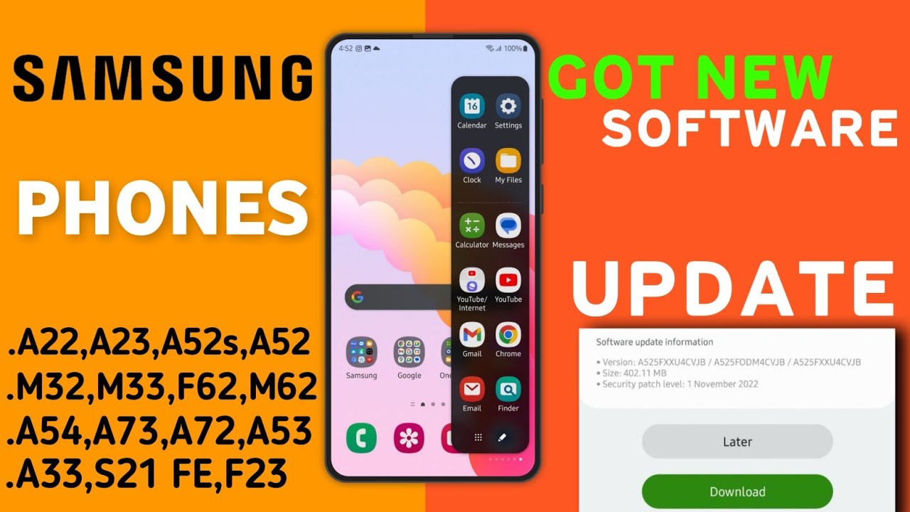 Samsung Released New Software Update🔥-A23,A52s,F23,A22,A33,A12,M12,F12 ...