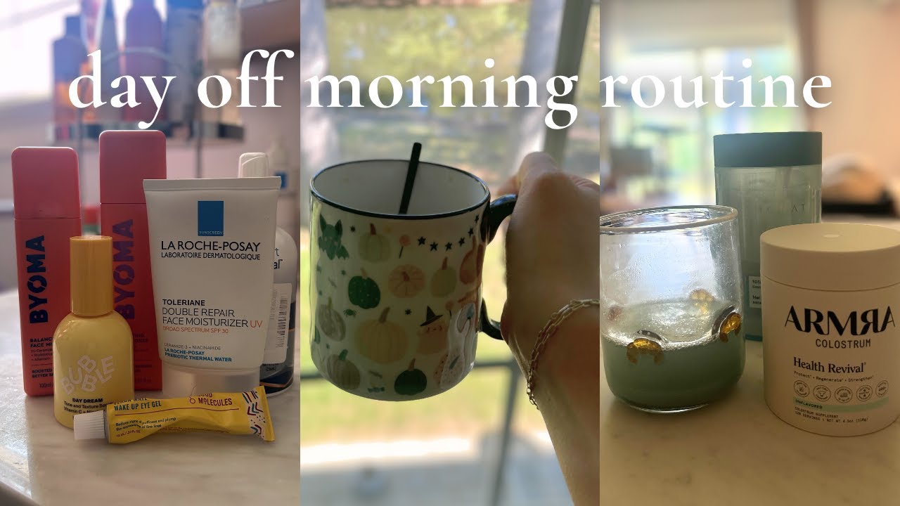 Realistic Morning Routine on My Day Off - YouTube