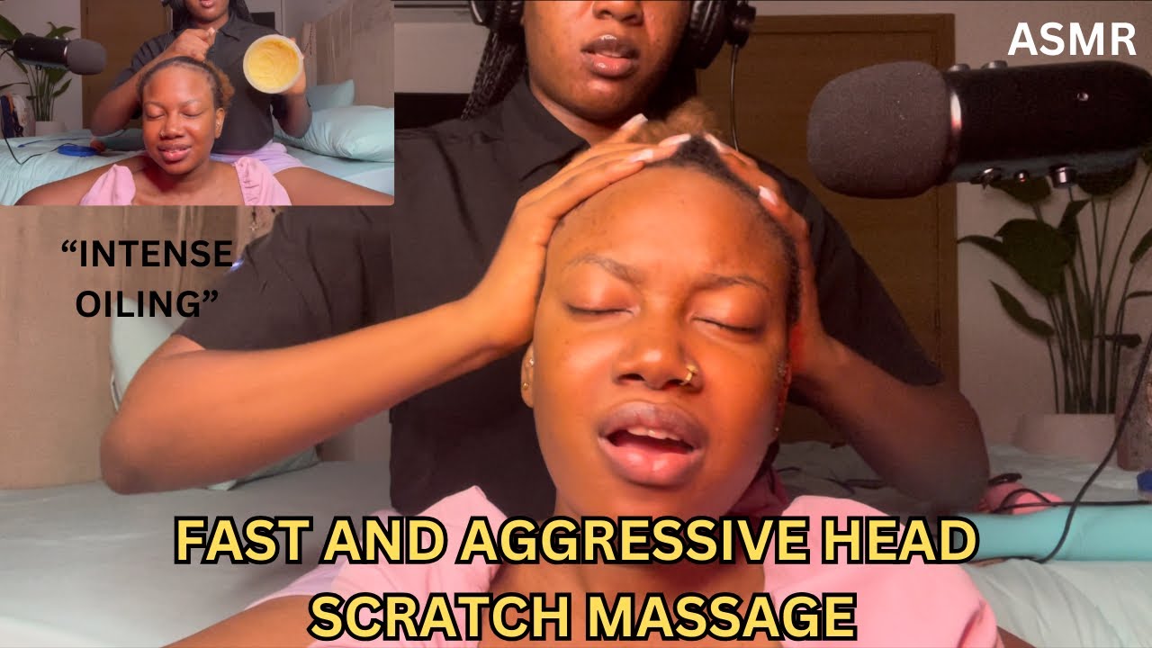ASMR FAST & AGGRESSIVE HEAD SCRATCH MASSAGE / INTENSE OILING EP5 - YouTube