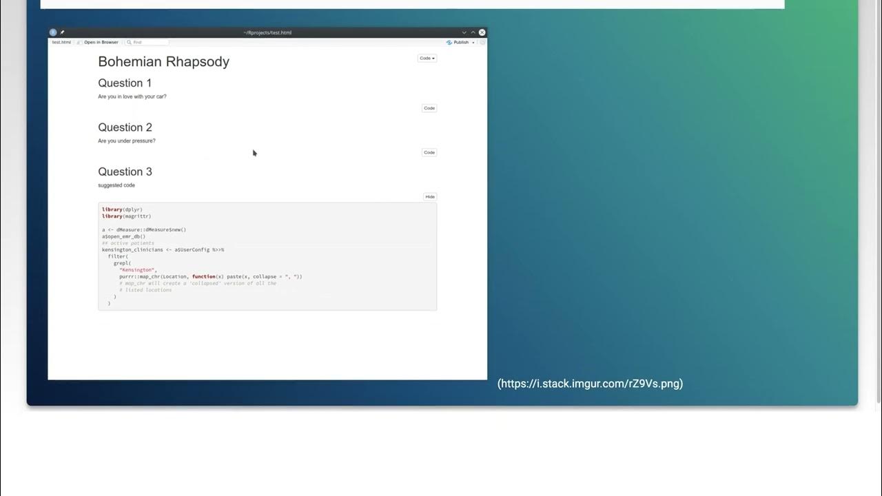 Code folding for individual chunks in R Markdown? - YouTube