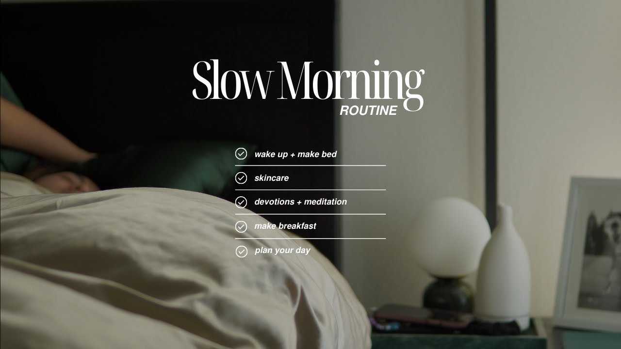 at home slow morning routine: fall edition - YouTube