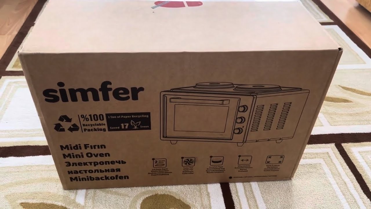 Zincir marketlere gelen Simfer Mini Fırın - YouTube