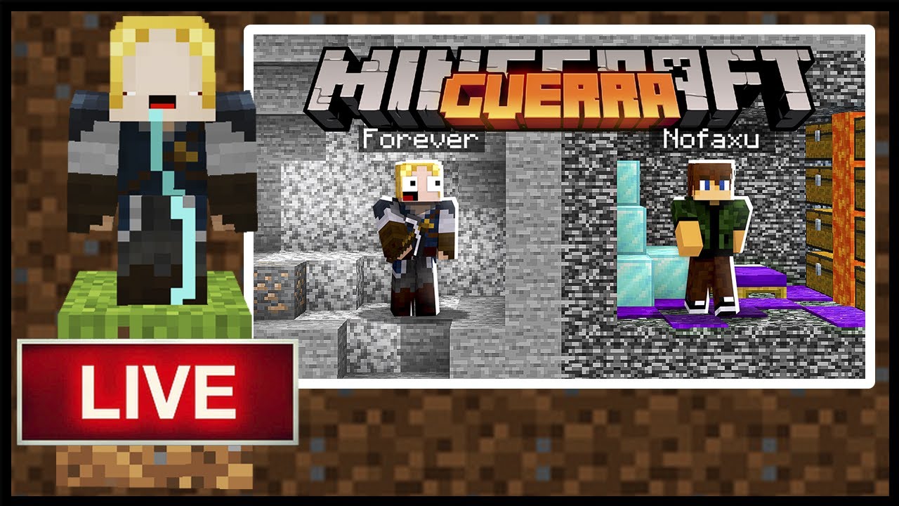 LIVE: INVADI A BASE DO NOFAXU ! - MINECRAFT GUERRA #4 - YouTube